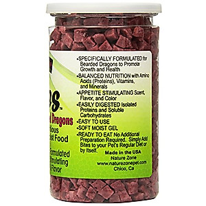 Nature Zone Snz54621 Bearded Dragon Bites Soft Moist Food, 9-Ounce