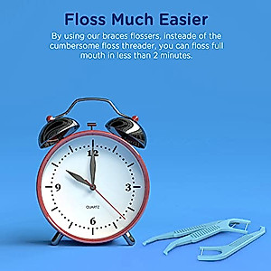 Frehut 150 Count Orthodontic Flossers for Braces, with a Travel Case
