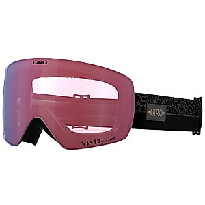 Giro Contour RS Ski Goggles - Snowboard Goggles for Men & Women - Black Craze Strap with Vivid Onyx/Vivid Infrared Lenses