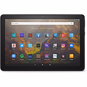 Certified Refurbished Fire HD 10 tablet, 10.1", 1080p Full HD, 32 GB, latest model (2021 release), Black