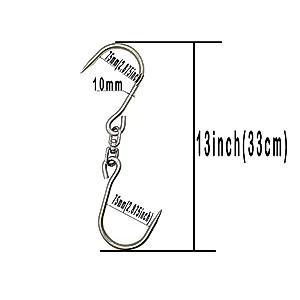 4 Packs Swiveling Meat Hook,Alele Heavy Duty Stainless Steel Processing Butcher Hooks - Large Fish,Hunting,Carcass Hanging Hook