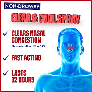 Mucinex Sinus-Max Nasal Spray Clear & Cool, 0.75 oz Packaging May Vary (Pack of 2), 1.5 fluid ounces