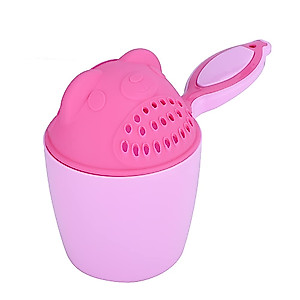 Shampoo Cup, Cute Shampoo Cup Comfortable Handle for Shower for Baby(pink)