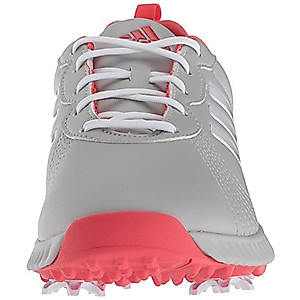 adidas Women's Response Bounce Golf Shoe, grey two ftwr white/real coral s, 8.5 Medium US