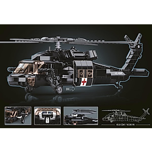 Sluban Modelbricks-Uh-60 Black Hawk 692Pcs 8+