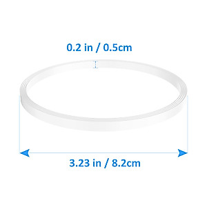 3 Pack Rubber Gaskets Replacement Seal White O-Ring for Ninja Pro Blender Replacement for Ninja BL660 1100w BL770 1500w BL663 BL740 BL773CO BL780 BL780CO (3.22 inch Gaskets)