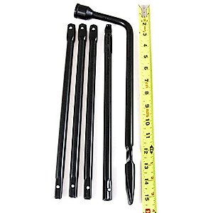 Red Hound Auto 1998-2015 Compatible with Ford Ranger 1995-2001 Explorer Lug Wrench Extensions Tire Tool Replacement Kit for Spare Jack