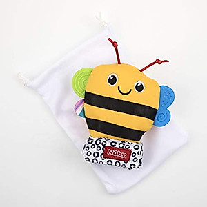 Nuby Happy Handimals Teething Mitten, Bee