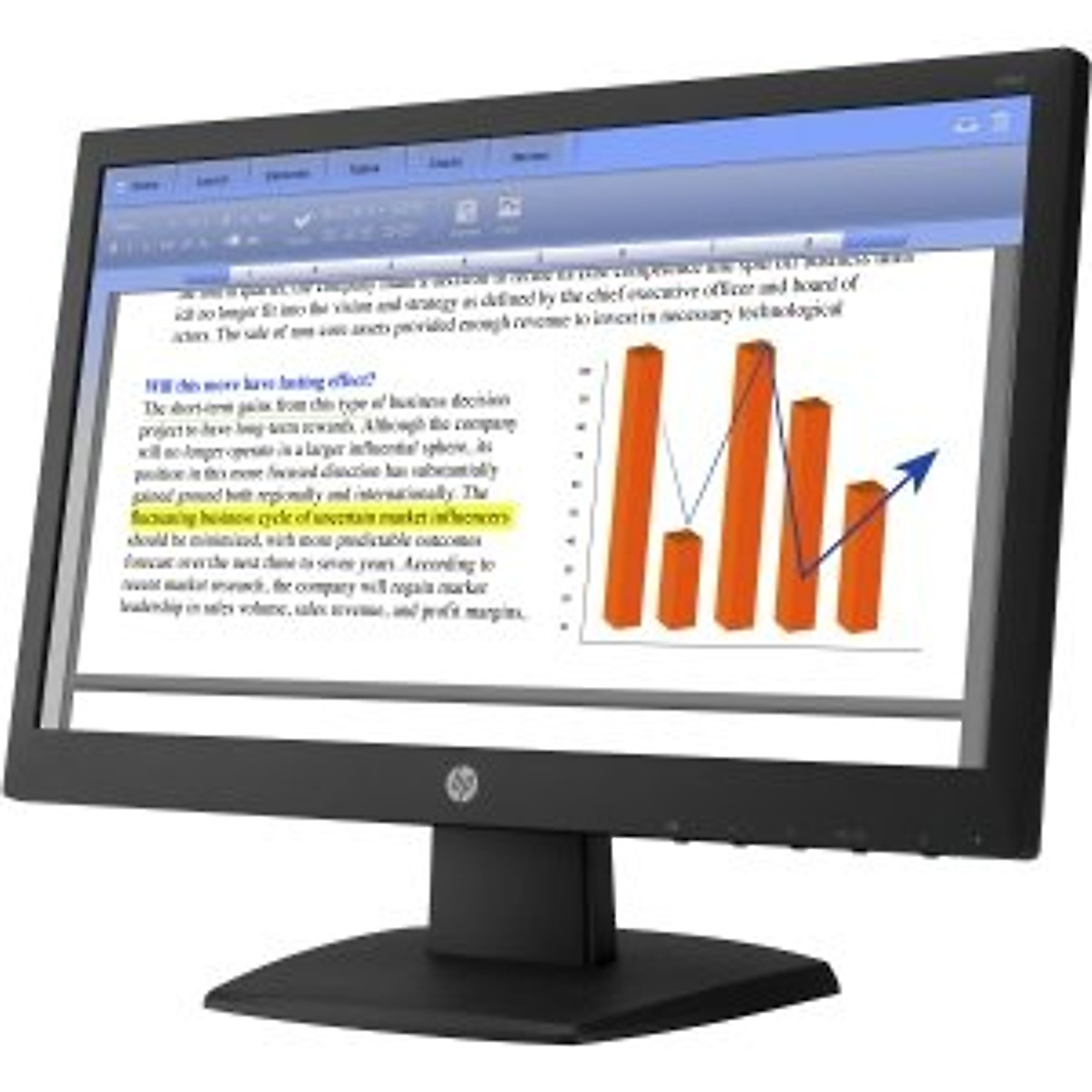 HP 18.5-Inch Screen LED-Lit Monitor Black (V5E94A6#ABA)