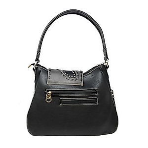 Turquoise and Fringe Western Shoulder Bag - Tan