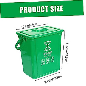 Cabilock Garbage Sorting Bin Outdoor Composting Bins Square Containers with Lids Indoor Composter Waste Paper Basket Food Waste Bin for Kitchen Indoor Compost Bin Compost Bucket Kitchen Bin