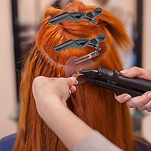 ACO-UINT 24 Pcs Black Professional Alligator Hair Clips for Hair Salon, Hair Styling Clips for Women