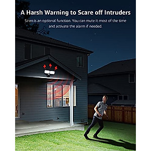 Lepro Floodlight Camera, Motion-Activated Security Light, Auto Record, 1080P Video, Two-Way Talk, 2400 Lumen Brightness, IP65 Waterproof (Outdoor Wiring and Junction Box Required, 2.4G WiFi Only)