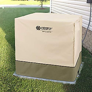 COSFLY Air Conditioner Cover for Outside Units-Durable AC Cover Water Resistant Fabric Windproof Design -Square Fits up to 36 x 36 x 39 inches