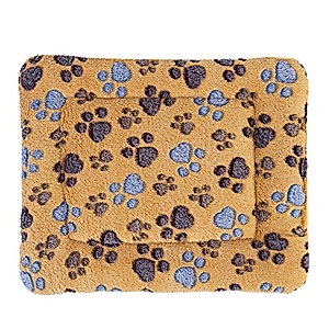 Mogoko 2Pcs Fleece Small Animal Beds, Warm Sleep Mat Pads for Guinea Pig Hamster Squirrel Hedgehog Rabbit Chinchilla