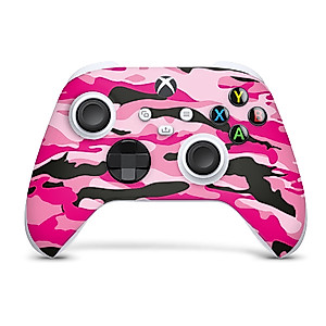 GNG Pink Camo Skins Compatible with Xbox Series X Console Decal Vinal Sticker + 2 Controller Set