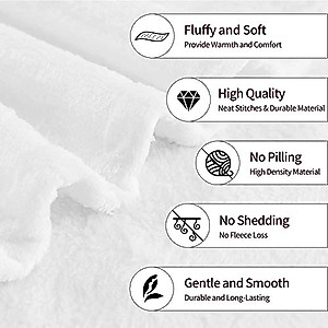 Super Soft Blanket Throw Bedding Flannel Fleece Blankets Fuzz Comfortable for Bed Sofa Kids and Adults 50"x40"