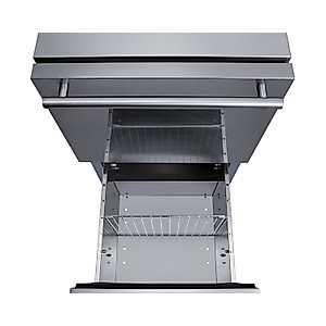 Summit Appliance ADRD18OS 18" Wide ADA Compliant Outdoor 2-Drawer All-Refrigerator in Stainless Steel with Panel-Ready Drawer Fronts, Digital Thermostat, Frost-free Defrost, Digital Display