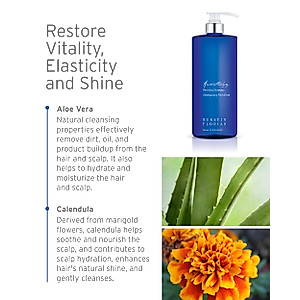 Kerstin Florian Reviving Shampoo | Moisturize & Boost Shine | Aloe and Wheat Protein Detangle & Hydrate Dull Hair | All Hair Types (32 fl oz)