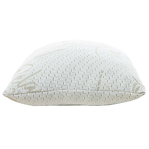 Modway Relax Shredded Memory Foam Pillow - Standard/Queen Size Extra Firm Pillow White