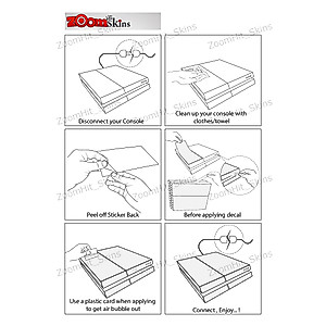 ZOOMHITSKINS PS4 Console and Controller Skins, Grey Black Weapon Skull Metal Red Blood Steel Cranium Battle, Durable, Bubble-Free Goo-Free, 1 Console Skin 2 Controller Skins, Made in USA