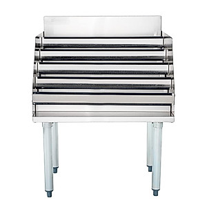 Kitchen Tek 304 Stainless Steel Liquor Display Rack - 5 Tiers, 24" - 1 count box