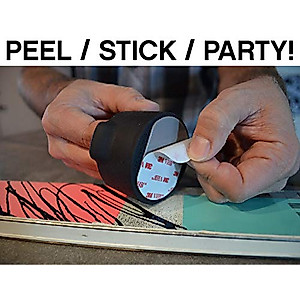 Big Shots Shooter Ski Kit, Peel-and-Stick Adhesive Mounts, No Tools Required, Fits All Standard Size Shot Glasses, 4 Mounts (Bombdiggity Black)