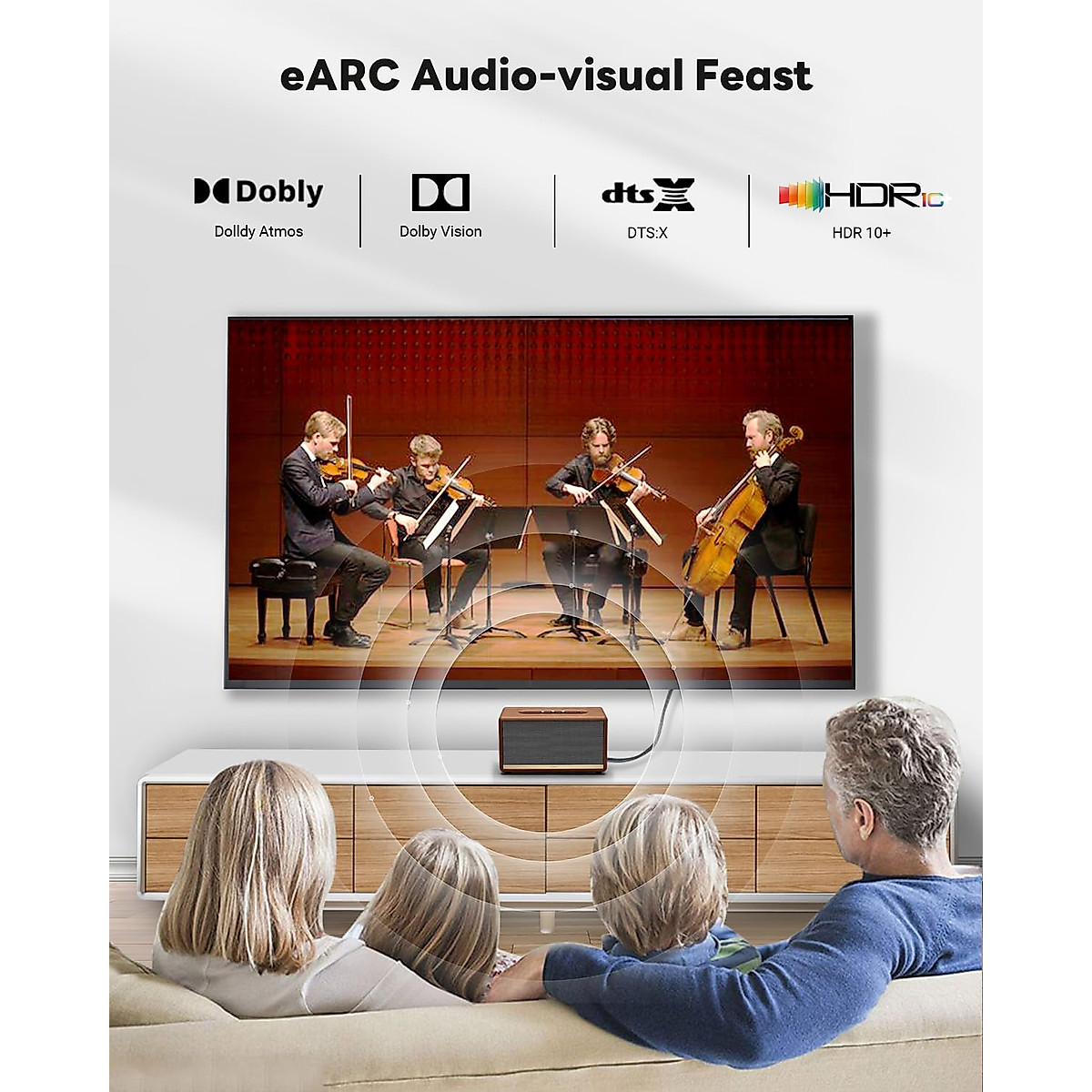 Yauhody 8K 10K HDMI Cable 6FT, HDMI 2.1 Cable, 48Gbps Ultra High Speed Braided Cord, 4K@120Hz 8K@60Hz, HDCP 2.2&2.3, HDR10 Compatible with Monitor/TV/PS5/HDTV/Blu-ray (6 Feet)