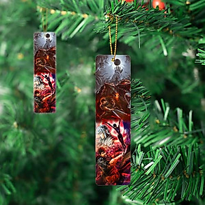 Bookmarks Ruler Metal Berserk Tassels Bookography Measure Bookworm Reading for Book Bibliophile Gift Reading Christmas Ornament Markers