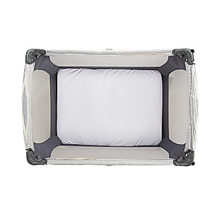 PUREgrace Playard Mattress Sheet and Protector in one -Made with Skin Friendly Tencel, Waterproof Cover Protects and Fits Pack N Play, Mini Portable Crib Mattresses, or Co-Sleepers