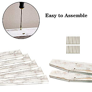 Honest Blanket Ladder Wooden Decorative, Rustic Blanket Ladder,Farmhouse Blanket Holder Rack, Wall Leaning Ladders, Ladder Shelf Stand,White