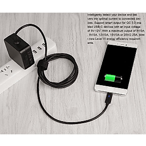 45W USB-C AC Charger for Dell XPS 12 XPS 13 9360 9370 9333 9380 14 7437 Latitude 7275 7370 5175 5285 5290-2in1 7390-2in1 Series Laptop 332-1827 LA45NM150 Portable Power Supply