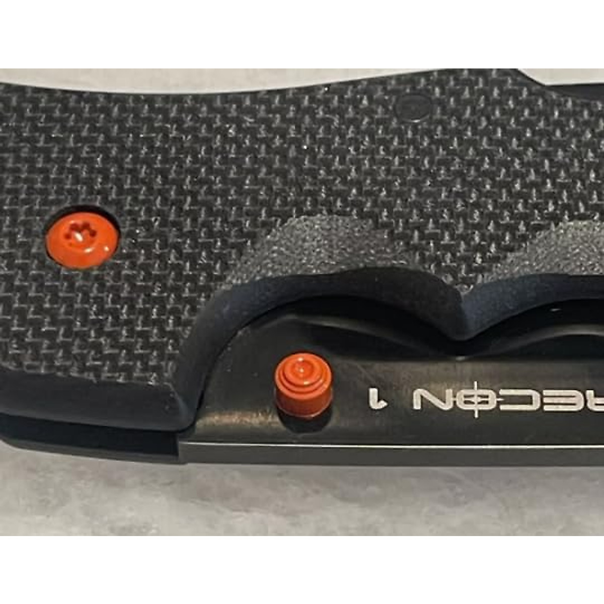 Orange Titanium Thumb Stud W/Stainless Torx Screws For Cold Steel Recon 1 Knife