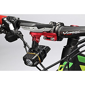 Best Tek Garmin Edge Extended Out-Front Mount, Bike Handlebar Mount for NiteRider Adapter, Sports Action Camera,Garmin Edge 25 130 200 500 510 520 800 810 820 1000 1030