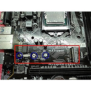 Kalanution M.2 Standoff and Screw for M.2 Drives,Asus Motherboard M.2 Screw + Hex Nut Stand Off Spacer(2 Sets)+1 pcs Screwdriver