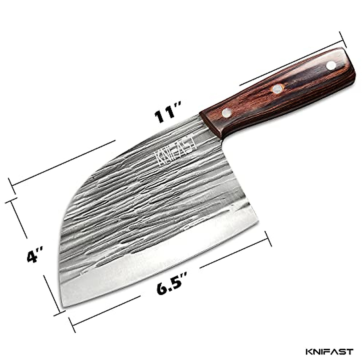 Handmade Forged Kitchen Butcher Knife Serbian Chef Knife Full Tang With Knife Stone Grinder