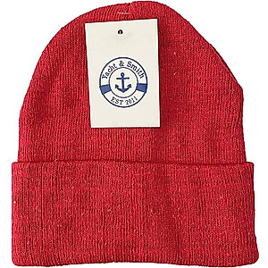 60 Pack of Yacht & Smith Wholesale Beanies Bulk Thermal Winter Hat (12 Pack Bright Colors)