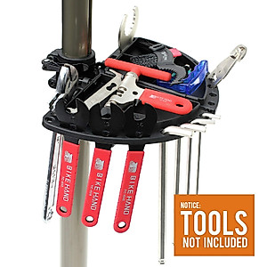 BikeHand Bike Repair Stand - Home Portable Bicycle Mechanics Workstand - for Mountain MTB Road Bikes Maintenance - Max. 55 lbs