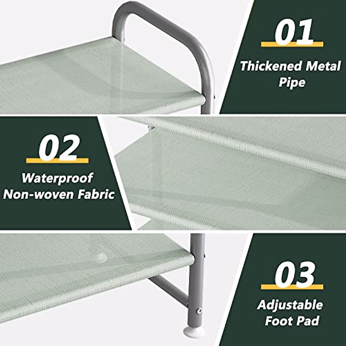 INGIORDAR 2 Tier Long Shoe Rack Wide Shoe Shelf Organizer and Storage for Floor Entryway Closet Shoe Stackable Wide Shelf Holds 12 Pairs of Sneakers Women Heels Boots, Grey