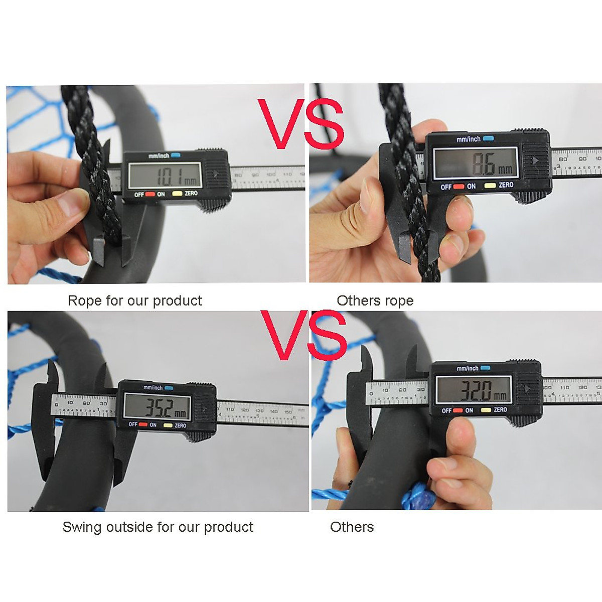 Disc Giant Nest Web Net Tree Swing Monkey Rope Hanging Swing Seat Sets Heavy Duty for Garden Backyard Outdoor for Kids Children Adult