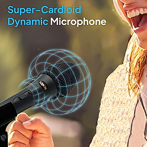 CAROL GS-67 Dynamic Vocal Microphone Supercardioid Handheld Mic, with Shock Absorber Effect for Presentation and Home Entertainment, Recording, Live Performance w/ 14.8ft XLR to 1/4"(6.35mm) Cable