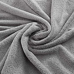 Qute Home 4-Piece Hand Towels Set, 100% Turkish Cotton Premium Quality Towels for Bathroom, Quick Dry Soft and Absorbent Turkish Towel, Set Includes 4 Hand Towels (Grey)