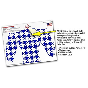 WraptorSkinz Skin Wrap compatible with Sony PS5 DualSense Controller Houndstooth Royal Blue (CONTROLLER NOT INCLUDED)