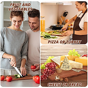 18 Pcs Wood Cutting Board Bulk Kitchen Chopping Boards Large Serving Board Wooden Cutting Board Set for Kitchen Meat Cheese Bread Vegetables (14" x 10",Acacia Wood)