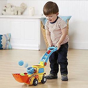 VTech Pop-a-Balls Push & Pop Bulldozer,Yellow