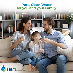 Tier1 5 Micron 20 Inch x 2.5 Inch | 4-Pack Spun Wound Polypropylene Whole House Sediment Water Filter Replacement Cartridge | Compatible with Pentek P5-20, 155016-43, SDF-25-2005, Home Water Filter