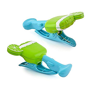 O2COOL Bocaclips - Beach Towel Clips for Beach Chairs, Patio and Pool Accessories Clothes Pins or Bag Clips - (Margarita) 4 Clips