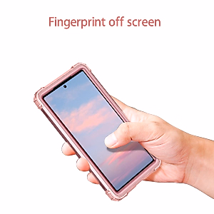 LONTECT for Google Pixel 7 Pro Case Glitter Sparkly Bling Shockproof Heavy Duty Hybrid Sturdy Drop Protective Cover Women Girl Case for Google Pixel 7 Pro 2022,Shiny Rose Gold