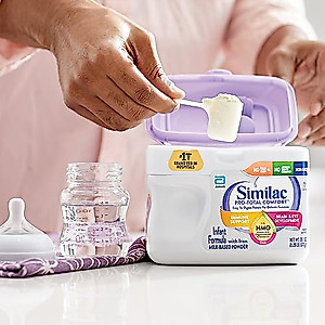 Similac Pro-Total Comfort Infant Formula with Iron, Gentle, Easy-to-Digest Formula, with 2'-FL HMO for Immune Support, Non-GMO, Baby Formula Powder, 20.1-oz Tub