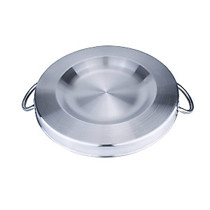 ARC, CM54 NSF Approval 21.25" Heavy Duty Stainless Steel Convex Comal Cazo Griddle Fryer Cookware, Mexican Style Wok, Great Comal para Tacos Tortillas Maker, Cooking Disco Camping (21.25'' X 2.12'')